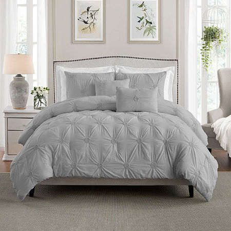 Click here for Swift Home Premium Floral Pintuck Comforter Set prices