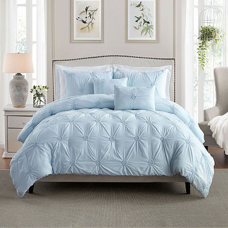 Click here for Swift Home Premium Floral Pintuck Comforter Set prices