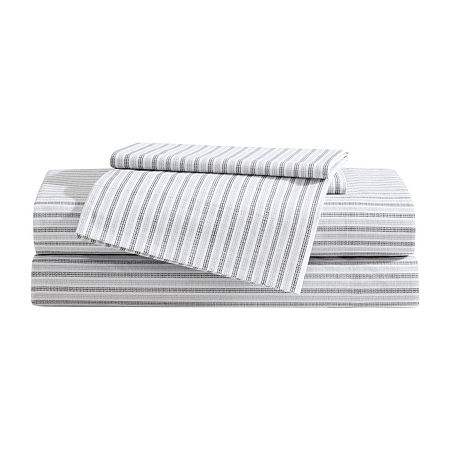 Eddie Bauer Printed 100 Cotton Percale 3-Pc. Sheet Set  Twin - Light blue