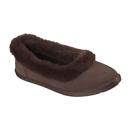 Click here for Skechers Cozy Ballet Womens Faux Fur Trim Slip-On... prices