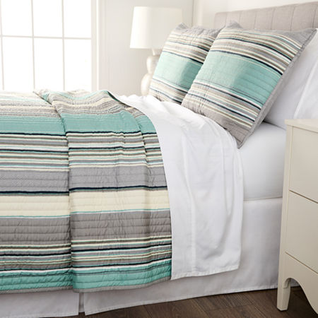 Click here for Home Expressions Reagan 3-pc. Stripes Quilt Set  O... prices