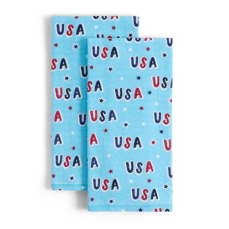 Click here for Homewear USA 2-pc. Kitchen Towel Set  One Size  Bl... prices