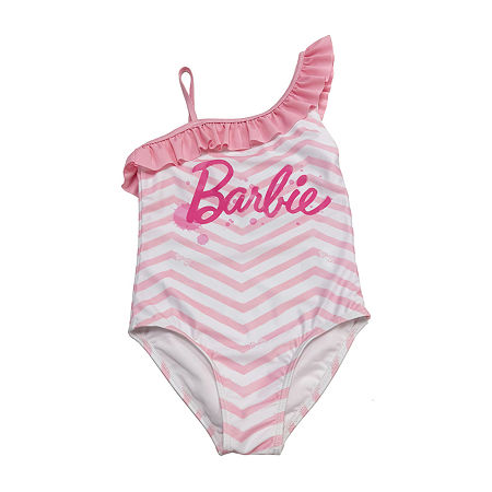 Click here for Little Girls Barbie Sleeveless One Piece Swimsuit... prices