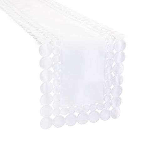 Click here for Homewear Bubble Table Runner  One Size  White prices