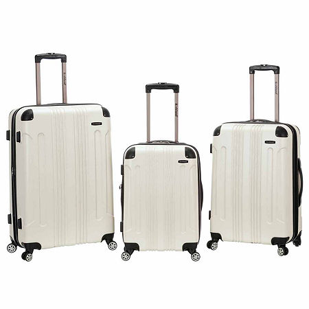 Rockland Sonic 3-Pc. Hardside Luggage Set - White