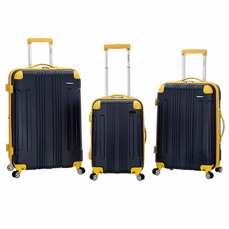 Click here for Rockland Sonic 3-Pc. Hardside Luggage Set - Navy prices