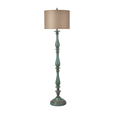 StyleCraft Charlton Floor Lamp - Blue