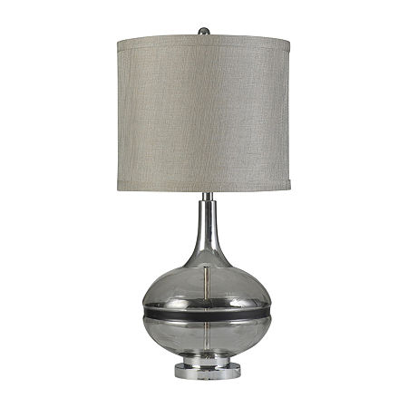 Click here for Stylecraft 16 W Elyse Smoke Glass Table Lamp  One... prices
