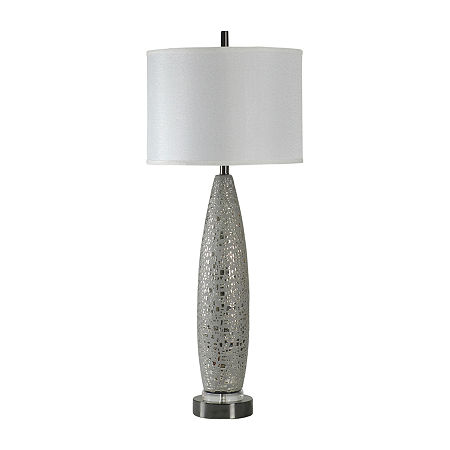 Click here for Stylecraft 17 W Silver Ceramic Table Lamp  One Siz... prices