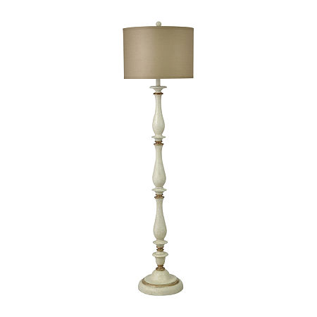 StyleCraft Charlton Floor Lamp - White