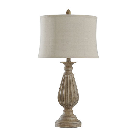 Click here for StyleCraft Poly Table Lamp - Brown prices