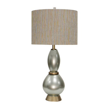 Click here for Stylecraft 17 W Gold & Silver Steel Table Lamp  On... prices
