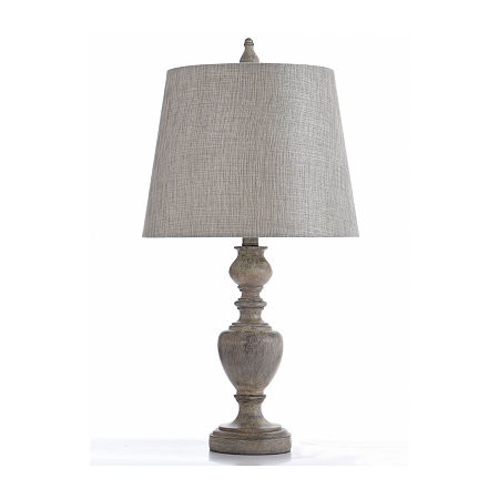 Click here for Stylecraft 13 W Gray & Cream Table Lamp  One Size... prices