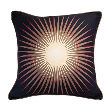 Donna Sharp Mojave Red Starburst Decorative Pillow  18 x 18 - Multi