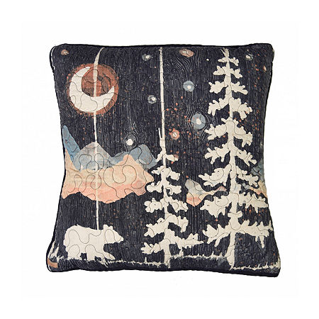 Click here for Donna Sharp Moonlit Bear Cotton Square Throw Pillo... prices
