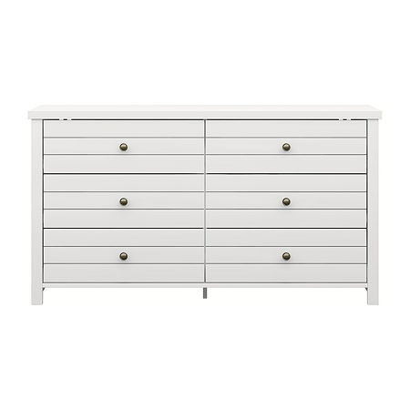 Click here for Harmony 6-Drawer Dresser  One Size  White prices