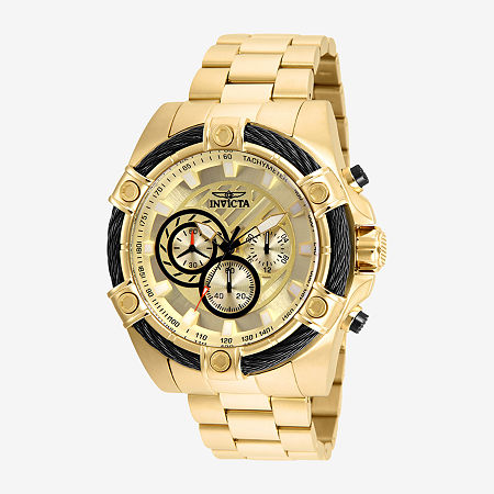 Click here for Invicta Mens Gold Tone Stainless Steel Bracelet Wa... prices