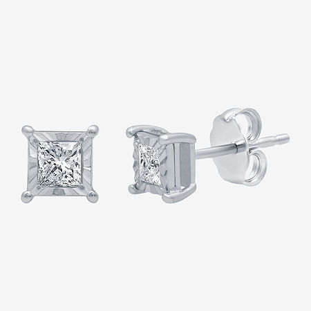 Click here for 1/3 CT. T.W. Natural White Diamond 5.6mm Stud Earr... prices