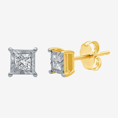 Click here for 1/3 CT. T.W. Natural White Diamond 5.6mm Stud Earr... prices