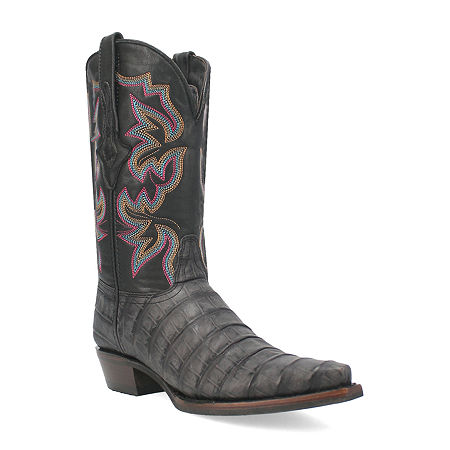 Click here for Dingo Mens Gator Block Heel Cowboy Boots  9 1/2 Ex... prices
