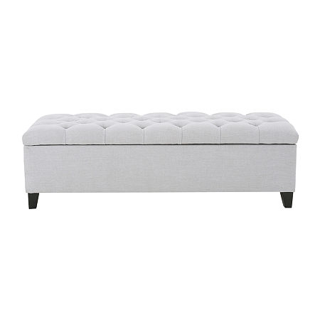 Click here for Ottilie Storage Upholstered Ottoman  One Size  Gra... prices
