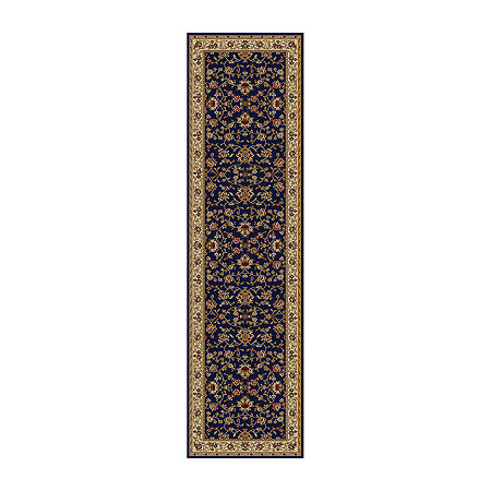 Closeout!! Km Home Pesaro Manor 22 x 77 Runner Area Rug - Navy
