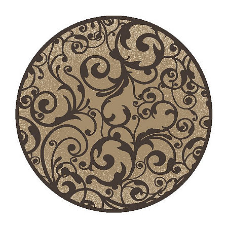 Click here for Radici Pisa Scroll Modern Transitional Round Area... prices