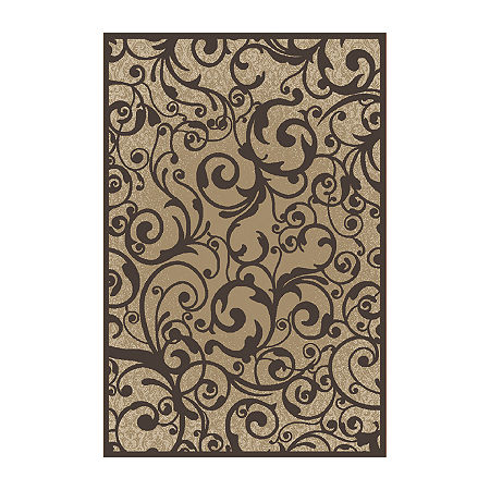 Click here for Radici Pisa Scroll Modern Transitional Area Rug  O... prices