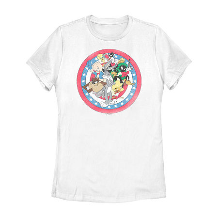Click here for Womens Crew Neck Short Sleeve Regular Fit Looney T... prices