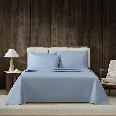 Eddie Bauer Logan Collection Microfiber 4-Pc. Sheet Set  Twin - Blue Fog