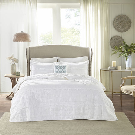 Click here for Madison Park Isabella 4-Pc Ruffle Quilt Set With T... prices