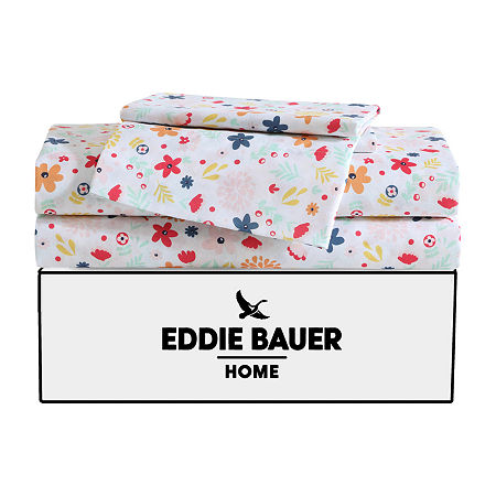 Click here for Eddie Bauer Colorful Floral Sheet Set  One Size  P... prices