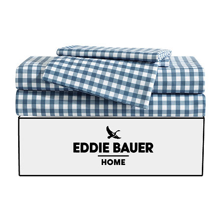 Click here for Eddie Bauer Preston Check Sheet Set  One Size  Blu... prices
