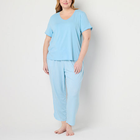 Click here for Liz Claiborne Womens V-Neck Short Sleeve 2-pc. Plu... prices