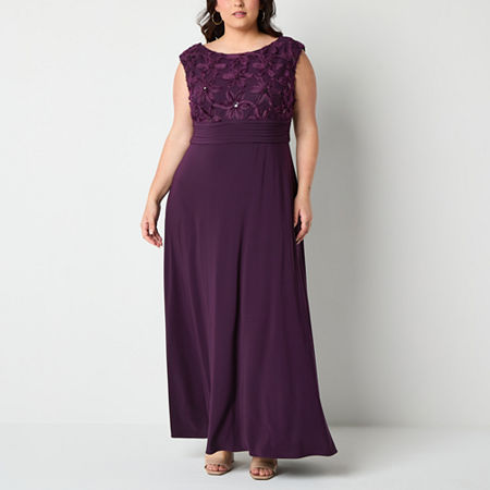 Click here for Brianna Milay Womens Applique Sleeveless Evening G... prices