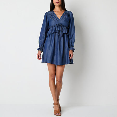 Click here for Frye and Co. Womens Long Sleeve Fit + Flare Dress... prices