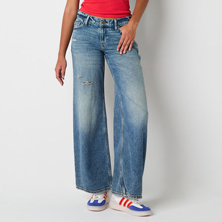 Click here for Arizona Juniors Airy Drape Womens Low Rise Baggy F... prices