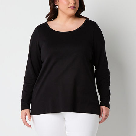 Click here for St. Johns Bay Womens Easy-on + Easy-off Crew Neck... prices