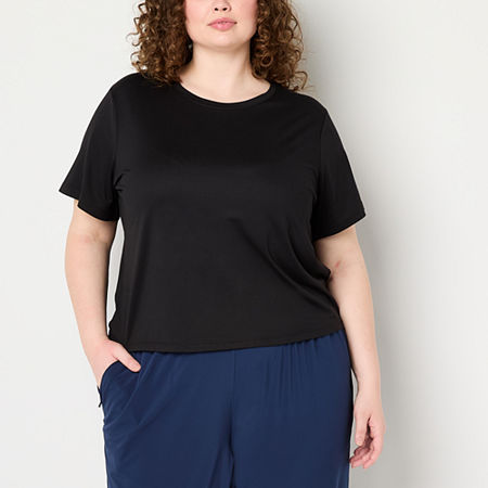 Click here for Xersion Everyday Womens Plus Crew Neck Short Sleev... prices