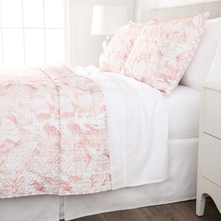 Click here for Richmond Park Cabana Coral 3-pc. Quilt Set  One Si... prices
