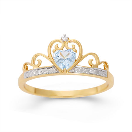 Click here for Heart-Shaped Simulated Blue Topaz & Cubic Zirconia... prices