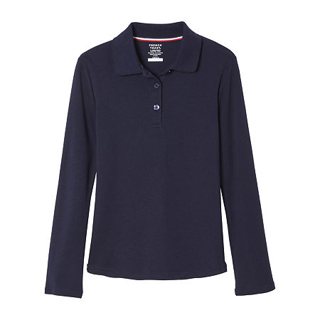 Click here for Girls (7-16) French Toast Long Sleeve Interlock Po... prices