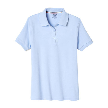 Click here for French Toast Big Girls Short Sleeve Picot Collar I... prices