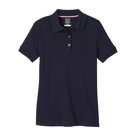 Click here for French Toast Big Girls Short Sleeve Picot Collar I... prices