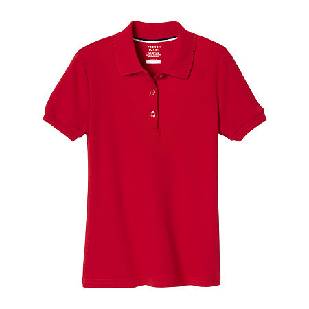 Click here for French Toast Big Girls Short Sleeve Picot Collar I... prices