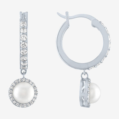 Lab Created Gemstone 14K Gold Over Silver Pear Drop Earrings - JCPenney