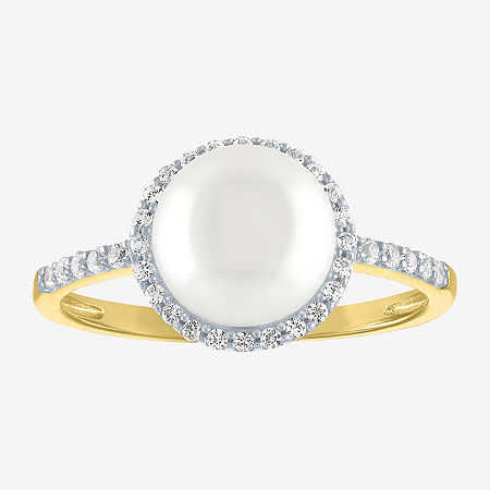 Click here for Womens 8MM White Cultured Freshwater Pearl 10K Gol... prices