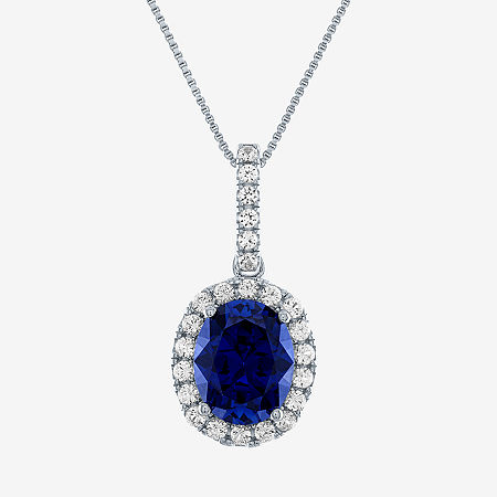 Click here for Womens Lab Created Blue Sapphire Sterling Silver 1... prices