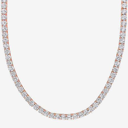 Click here for Womens White Sapphire 18K Rose Gold Over Silver 17... prices