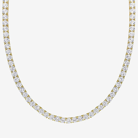 Click here for Womens White Sapphire 18K Gold Over Silver 17 Inch... prices